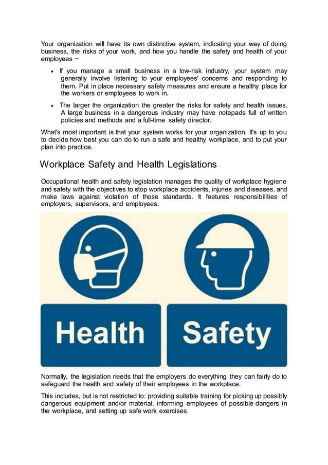 Workplace safety | PDF
