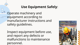 Workplace safety safety in the workplace | PPTX