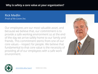 Workplace Safety - Does Your CEO "Get It"? | PDF | Business ...