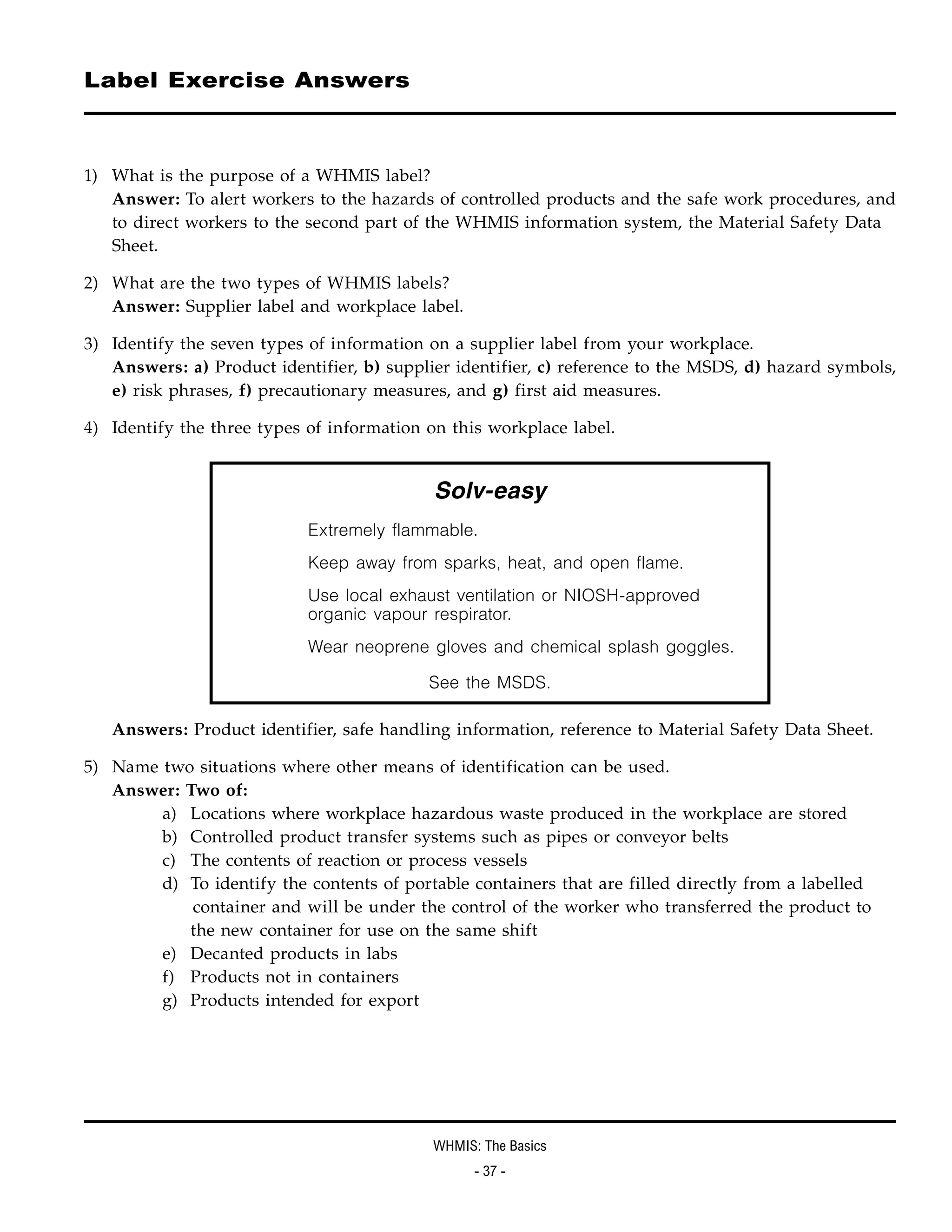 Workplace safety 101 workplace hazardous materials information system ...