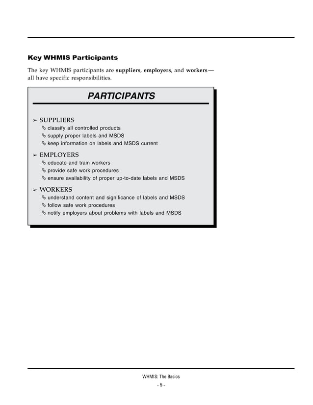 Workplace safety 101 workplace hazardous materials information system ...