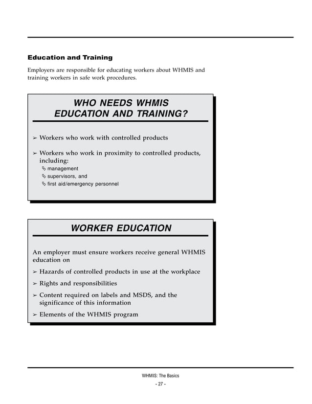 Workplace safety 101 workplace hazardous materials information system ...