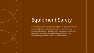 Workplace Safety Awareness for work safely in plant | PPTX