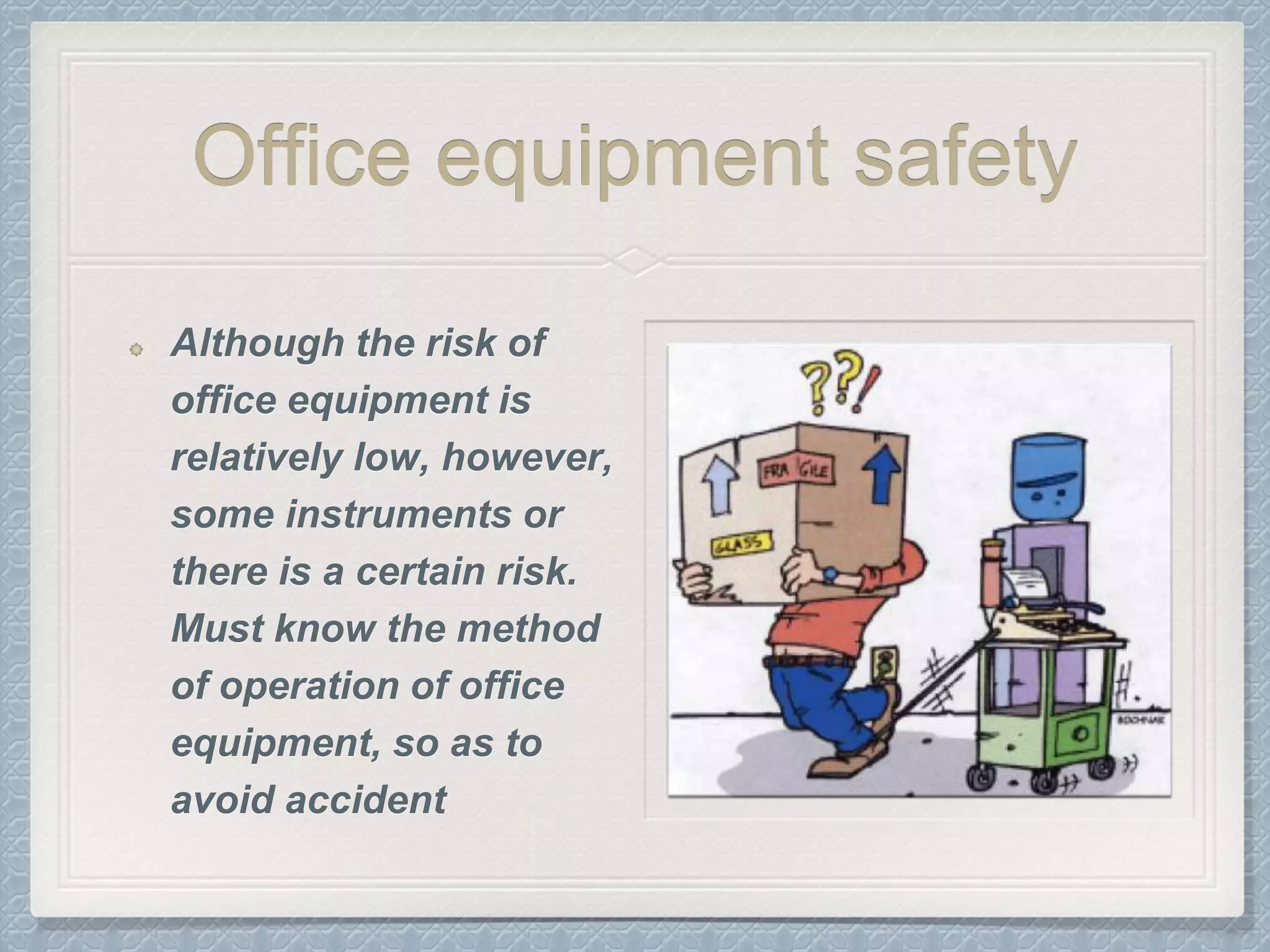 Work place safety minute | PPT