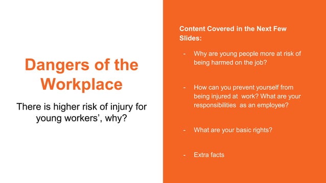 Work place safety minute presentation | PPTX | First Aid | Injuries