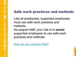 Workplace safety for Disability Employment | PPT