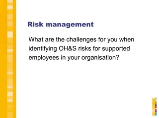 Workplace safety for Disability Employment | PPT