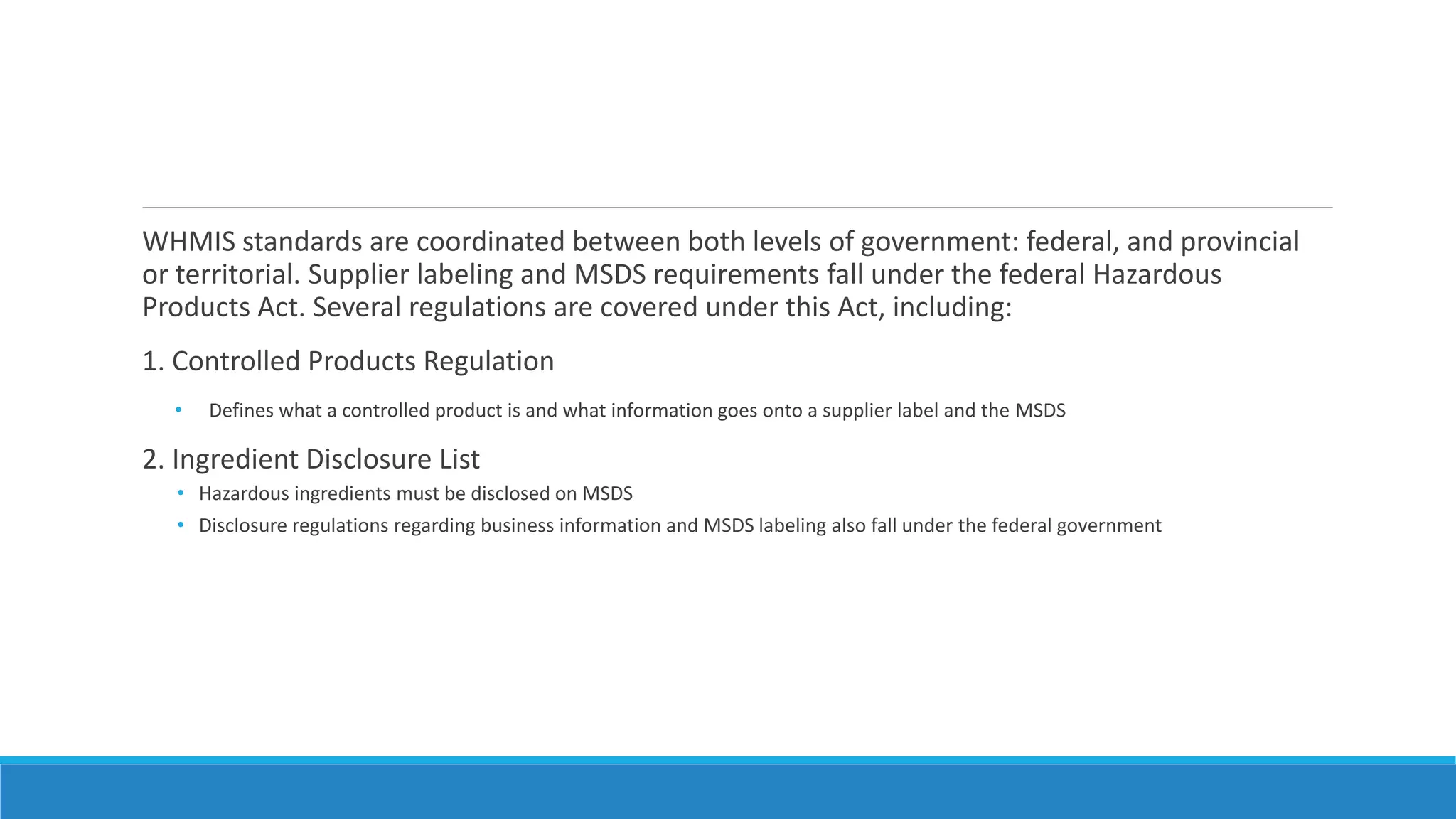 WHMIS: Workplace Safety & Prevention Services | PPTX