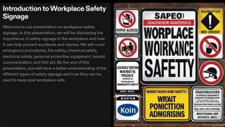 Workplace Safety Signage | PPTX