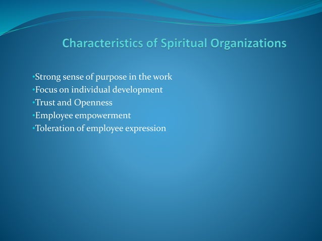 Workplace spirituality....MBA NIT Kurukshetra | PPTX | Spirituality ...