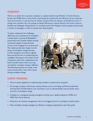 Workplace Transformation Survey - A Global View of Workplace Change | PDF
