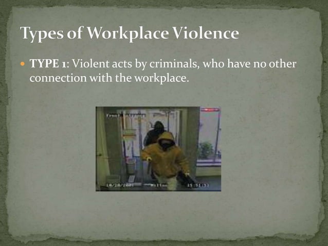 WORKPLACE VIOLENCE-presentation.pptx | Injuries | Diseases and Conditions
