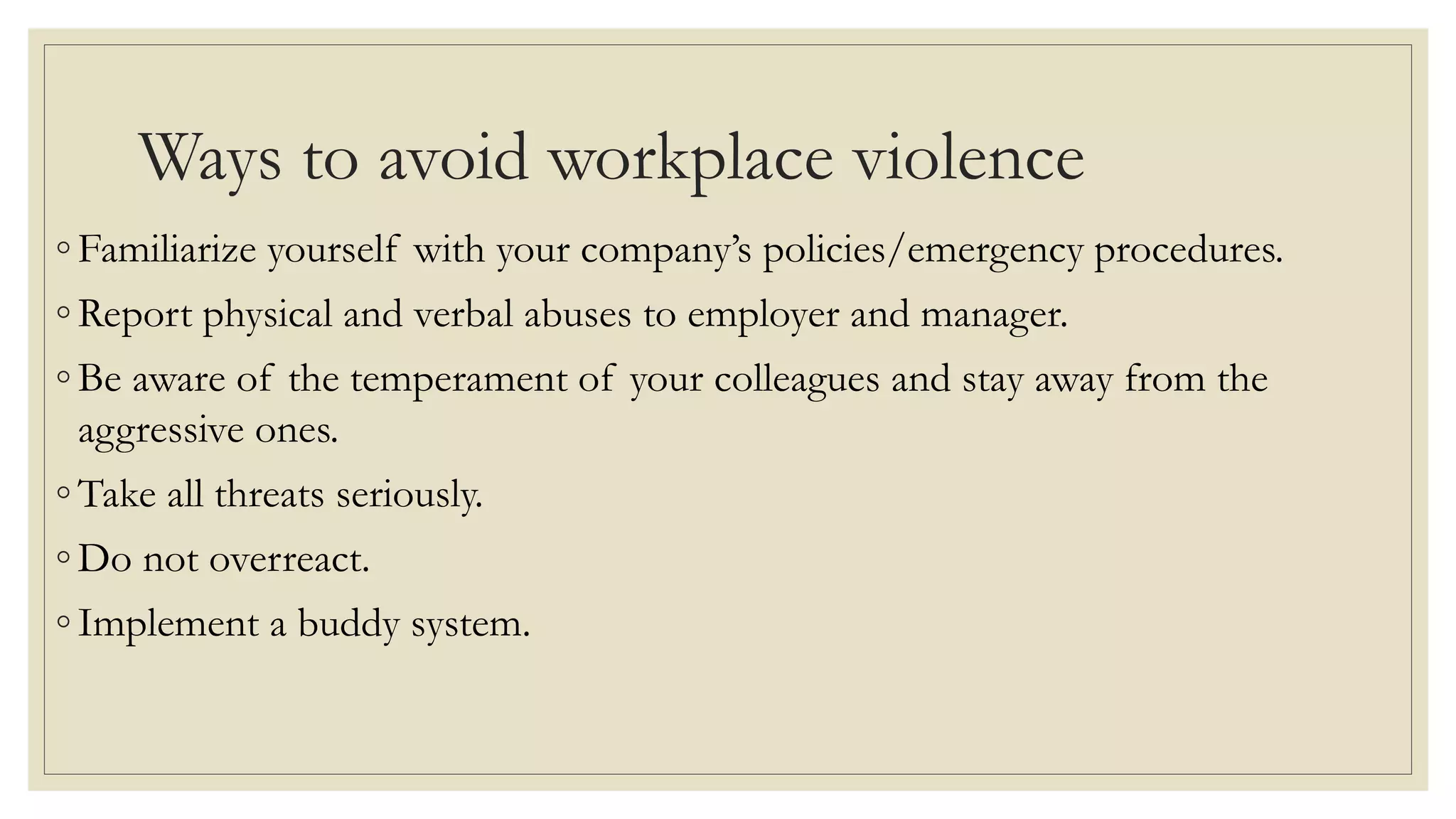 Workplace violence ppt | PPTX | Debated Sensitive Social Issues ...