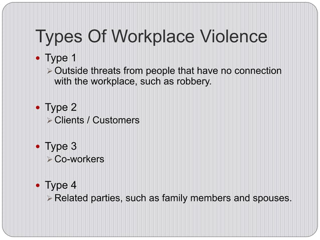 Workplace Violence Training | PPTX | First Aid | Injuries