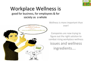 Workplace wellness presentation | PPT