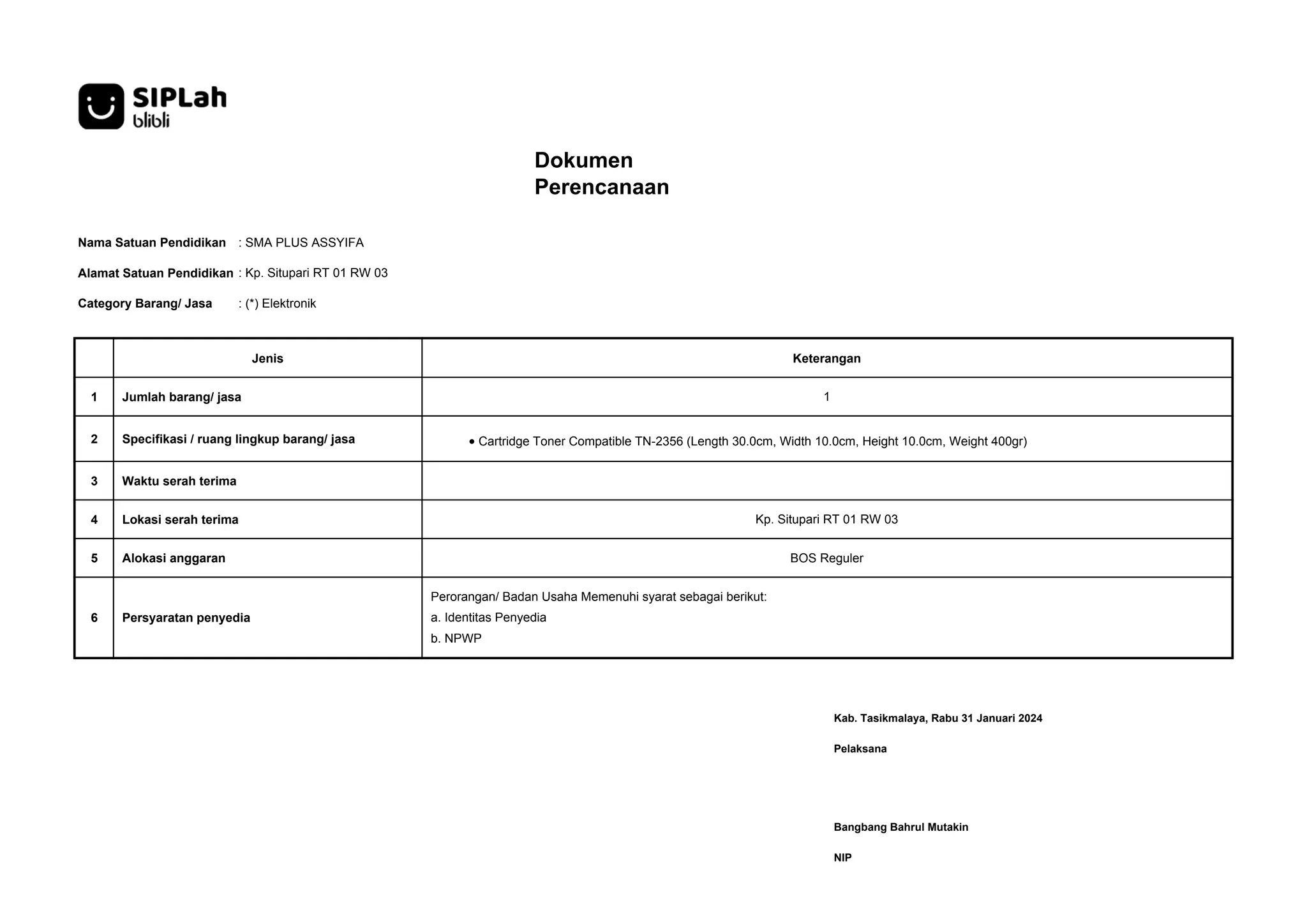 Work Plan - Pembelanjaan Siplah/Nota siplah.pdf
