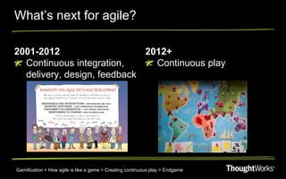 Workplay: The gamified future of agile development (Agile India 2012) | PPTX | Board Games and ...