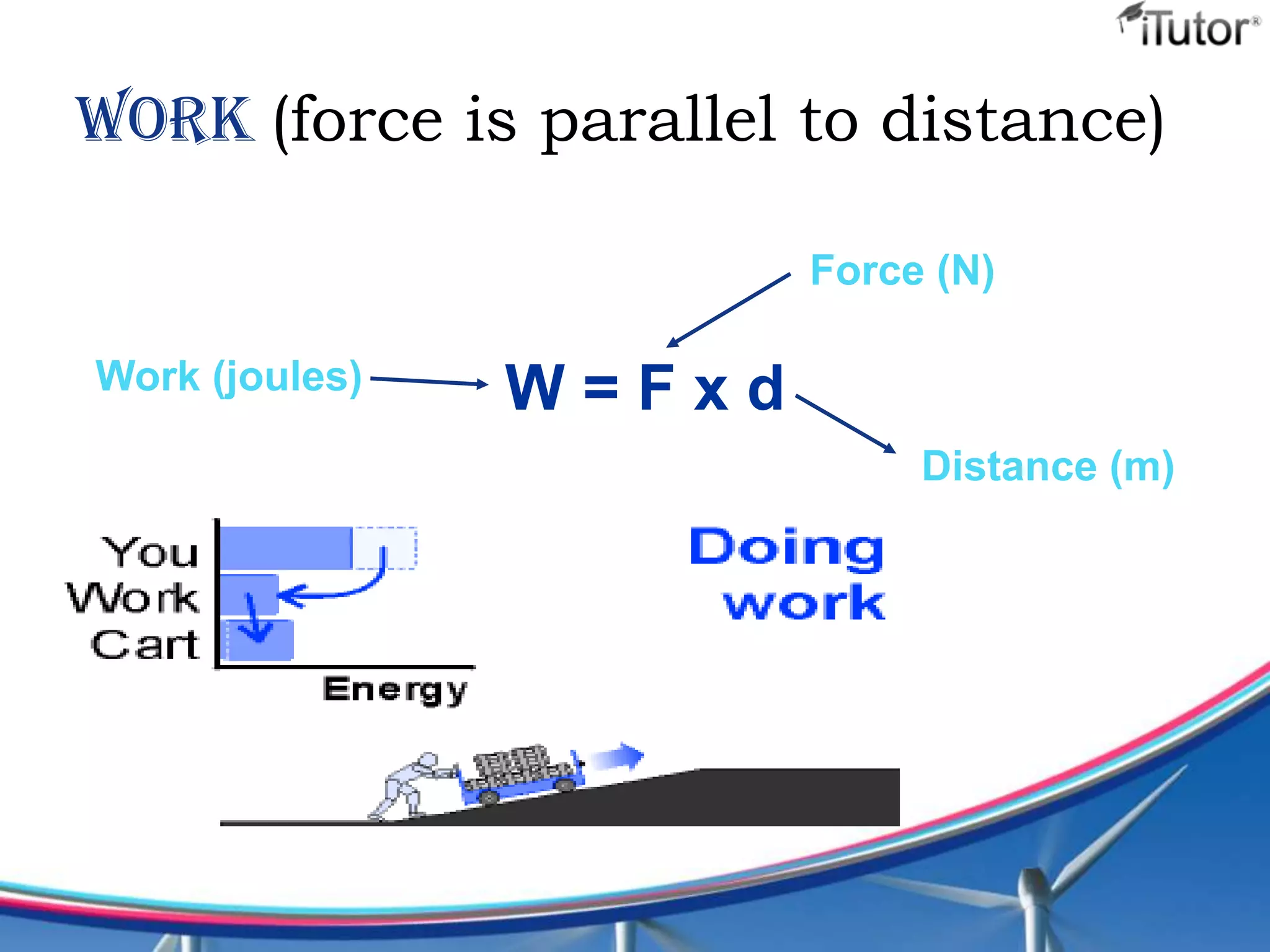 Work, power and energy | PPTX