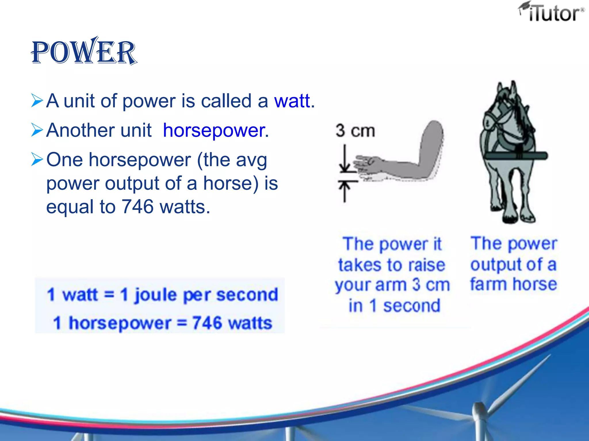 Work, power and energy | PPTX