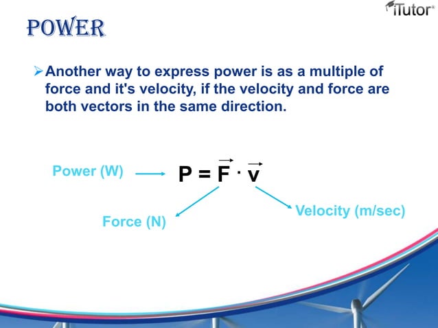 Work, power and energy | PPTX | Physics | Science