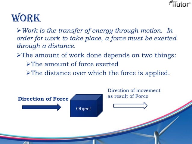 Work, power and energy | PPTX | Physics | Science