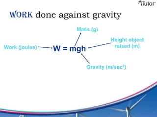 Work, power and energy | PPTX