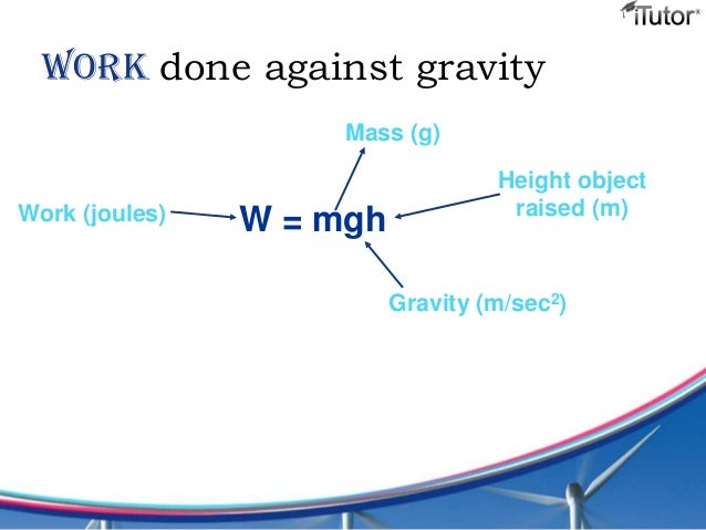 Work, power and energy