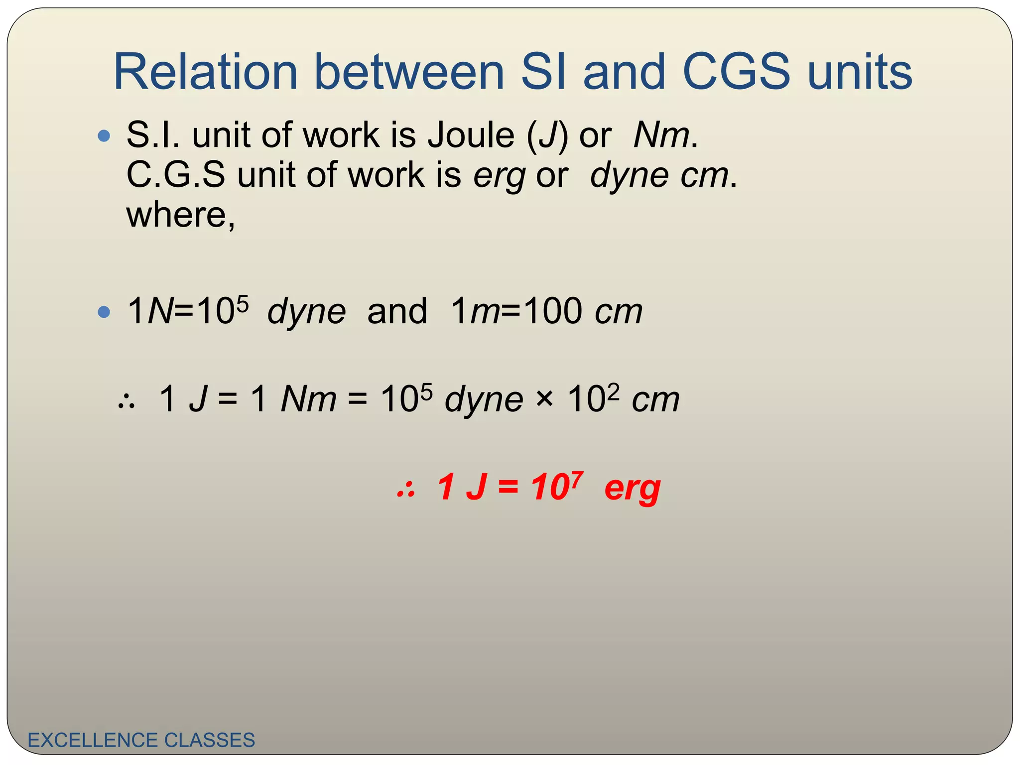 Work, Power & Energy for Class X CBSE and ICSE | PPTX