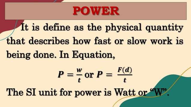 Presentation_work_power_energy_science08 | PPT