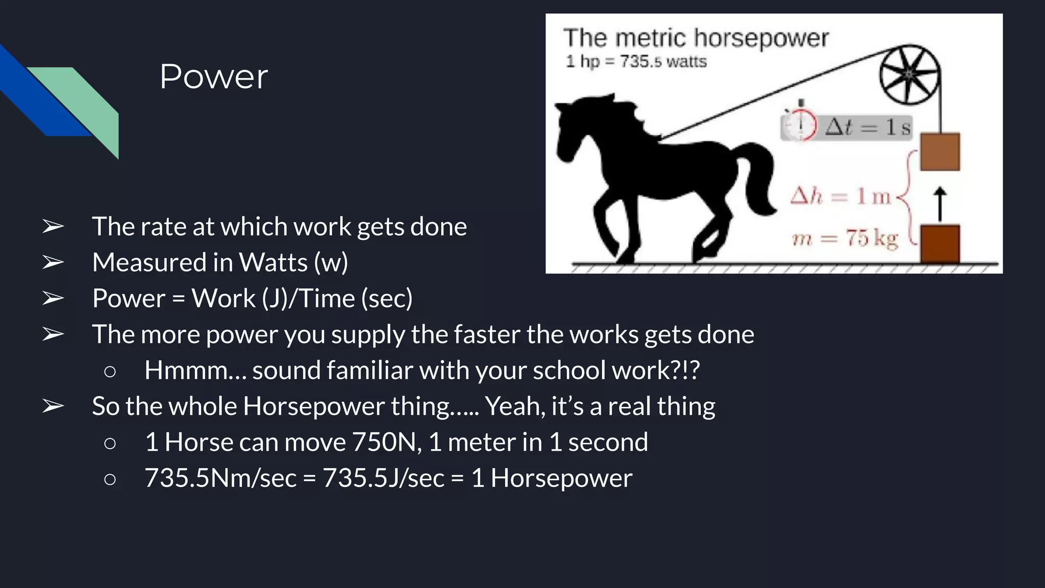 Work, power & simple machines | PPT