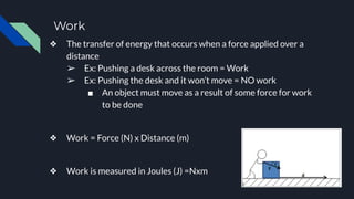 Work, power & simple machines | PPT
