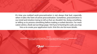 Work Procrastination: Advantages of Delaying Your Job Tasks | PDF