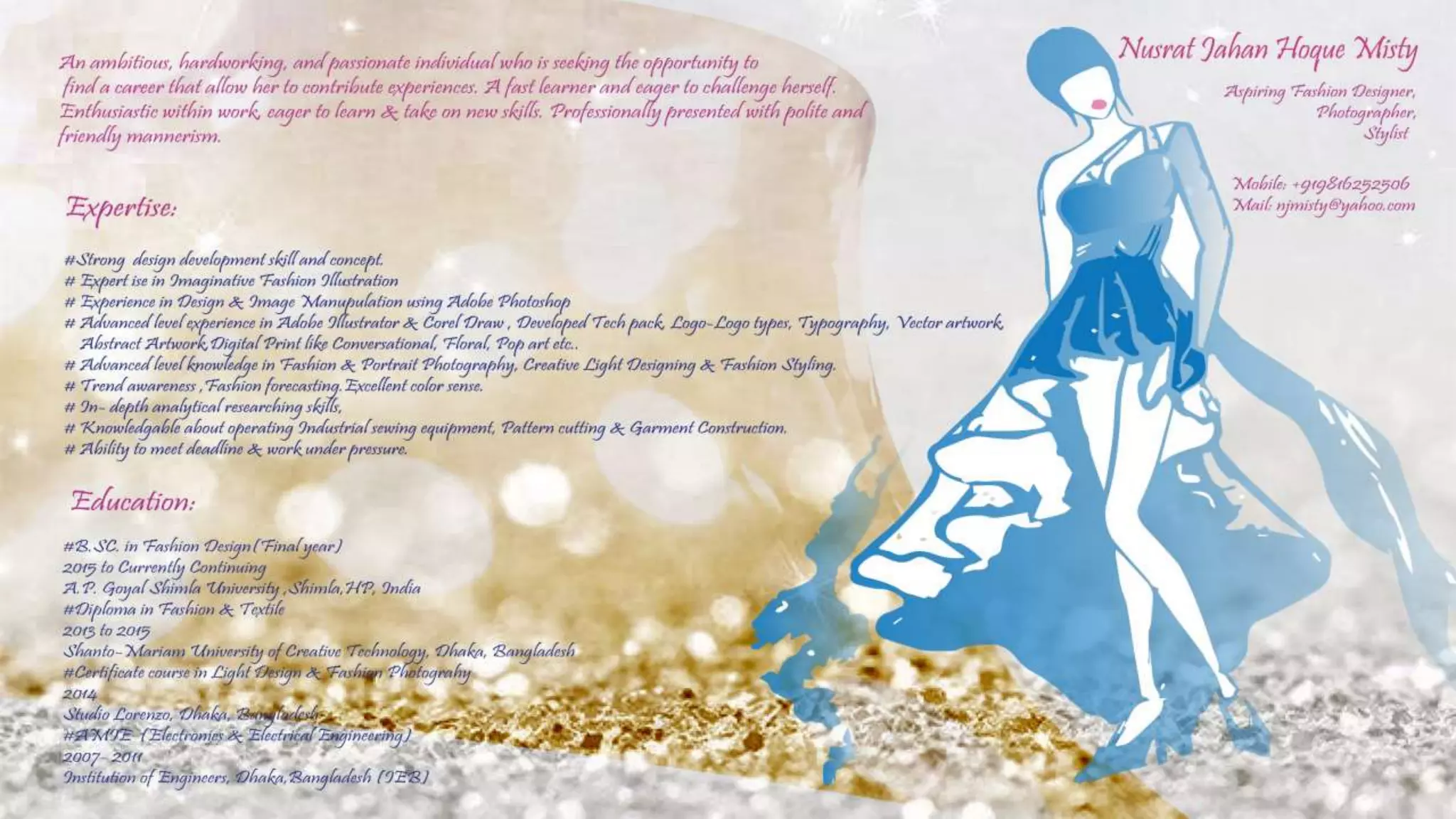 Resume & Work Profile - N.J. MIsty | PPTX