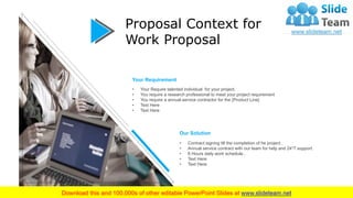 Work Proposal PowerPoint Presentation Slides | PDF | Resume Writing and ...