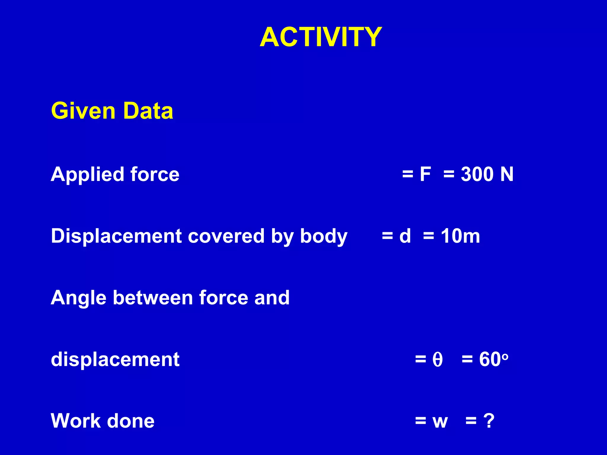 Work in physics | PPT