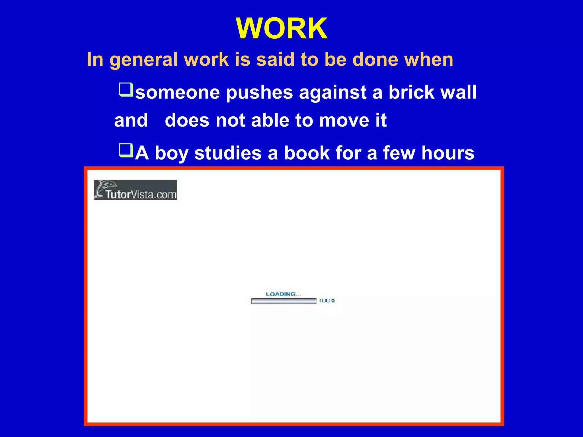 Work in physics | PPT