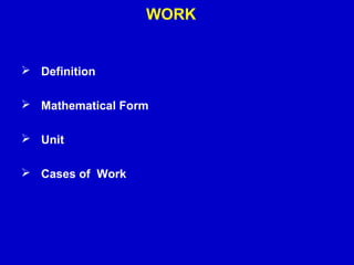 Work in physics | PPT