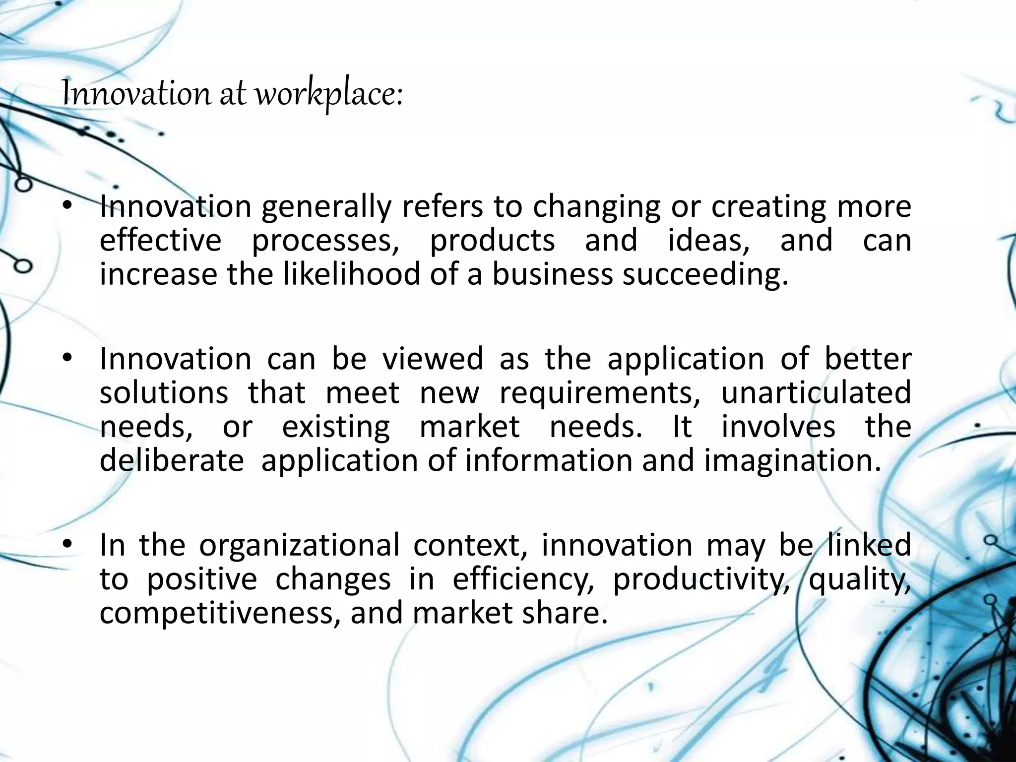 Creativity & Innovation at Work | PPTX