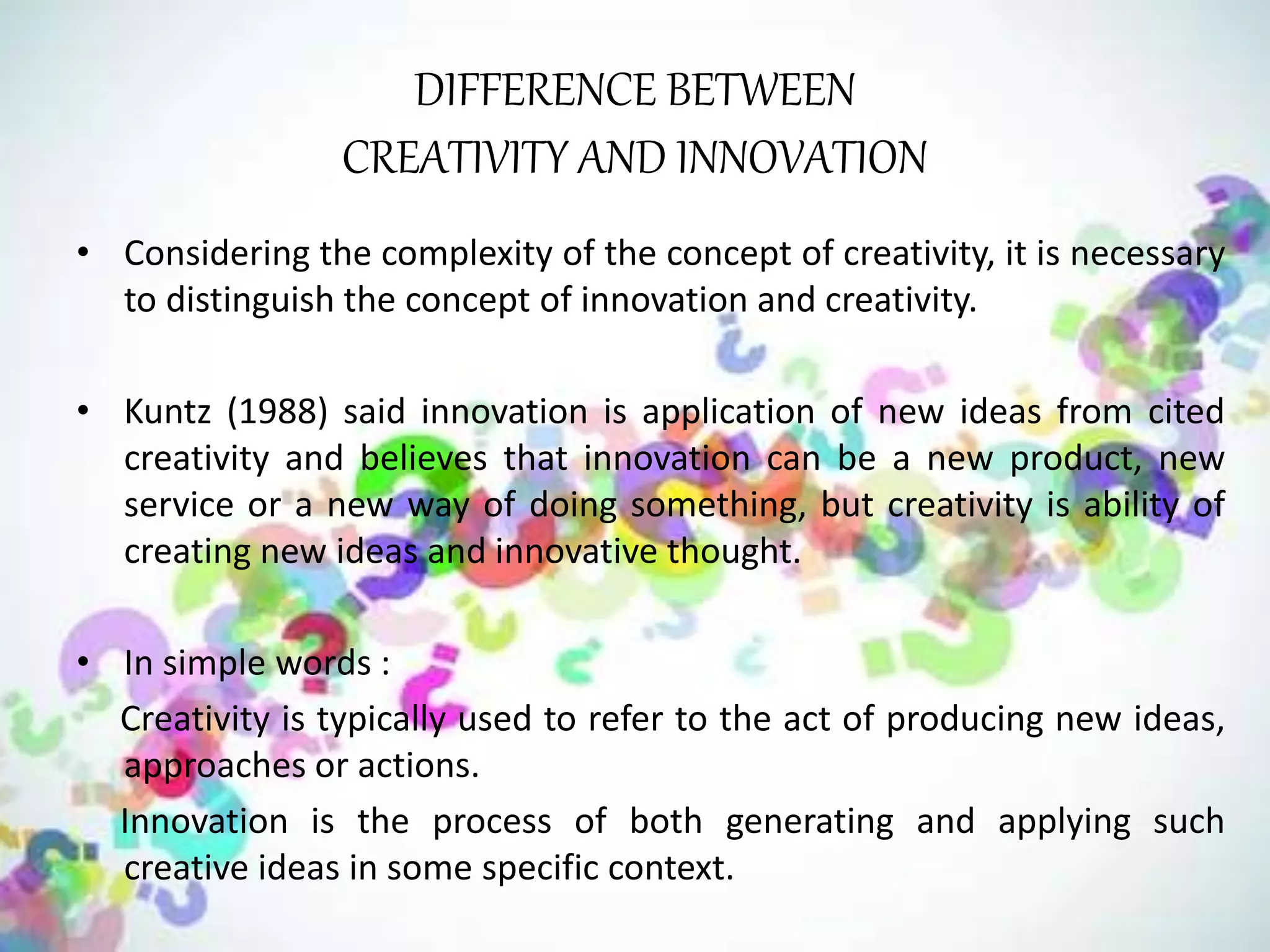 Creativity & Innovation at Work | PPTX