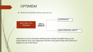 POSITIVE THINKING AND OPTIMISM | PPTX