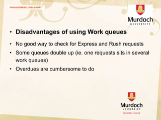 Work queue housekeeping | PPT | Technology & Computing