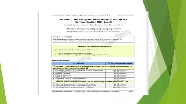 Work Readiness Modules on 21st Century Skills.pptx