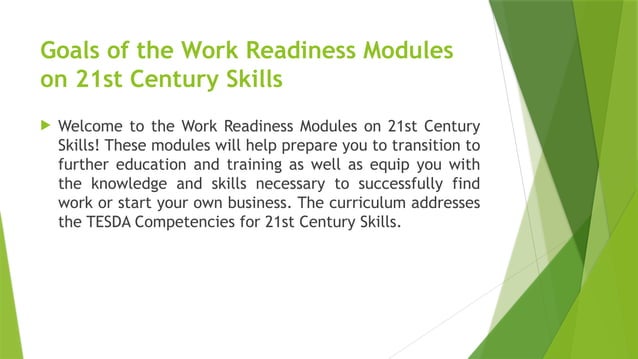 Work Readiness Modules on 21st Century Skills.pptx