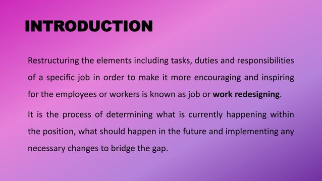 Work redesign | PPTX