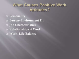 Work related attitudes | PPT