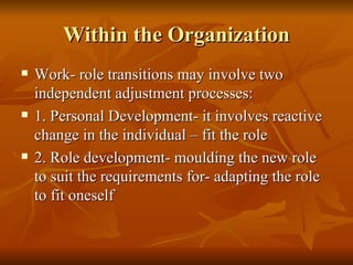 Work Role Transition | PPT