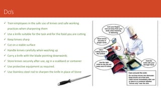 Work safety - Knife Safety | PPTX