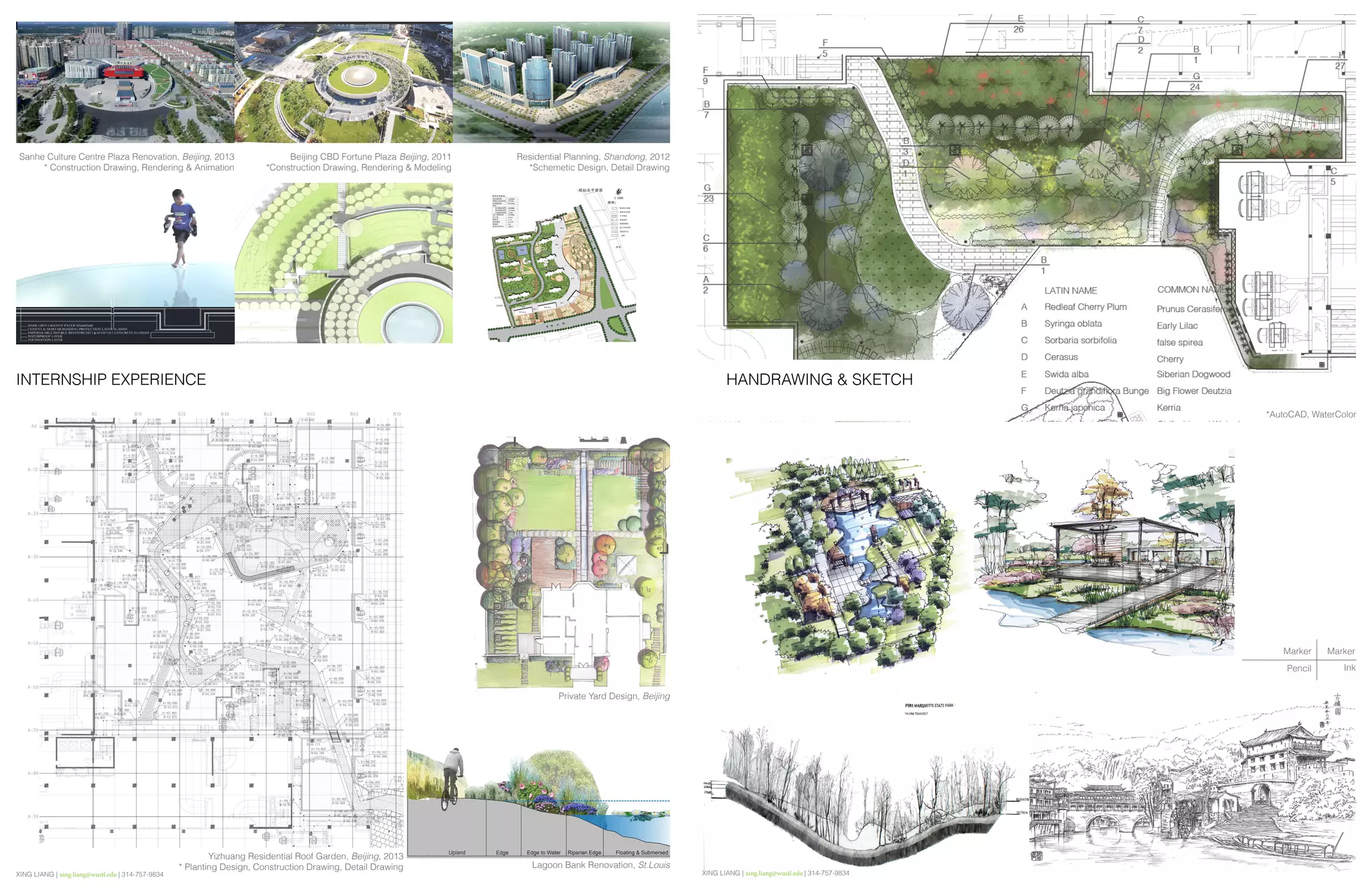 Xing Liang Landscape Architecture WorkSample | PDF