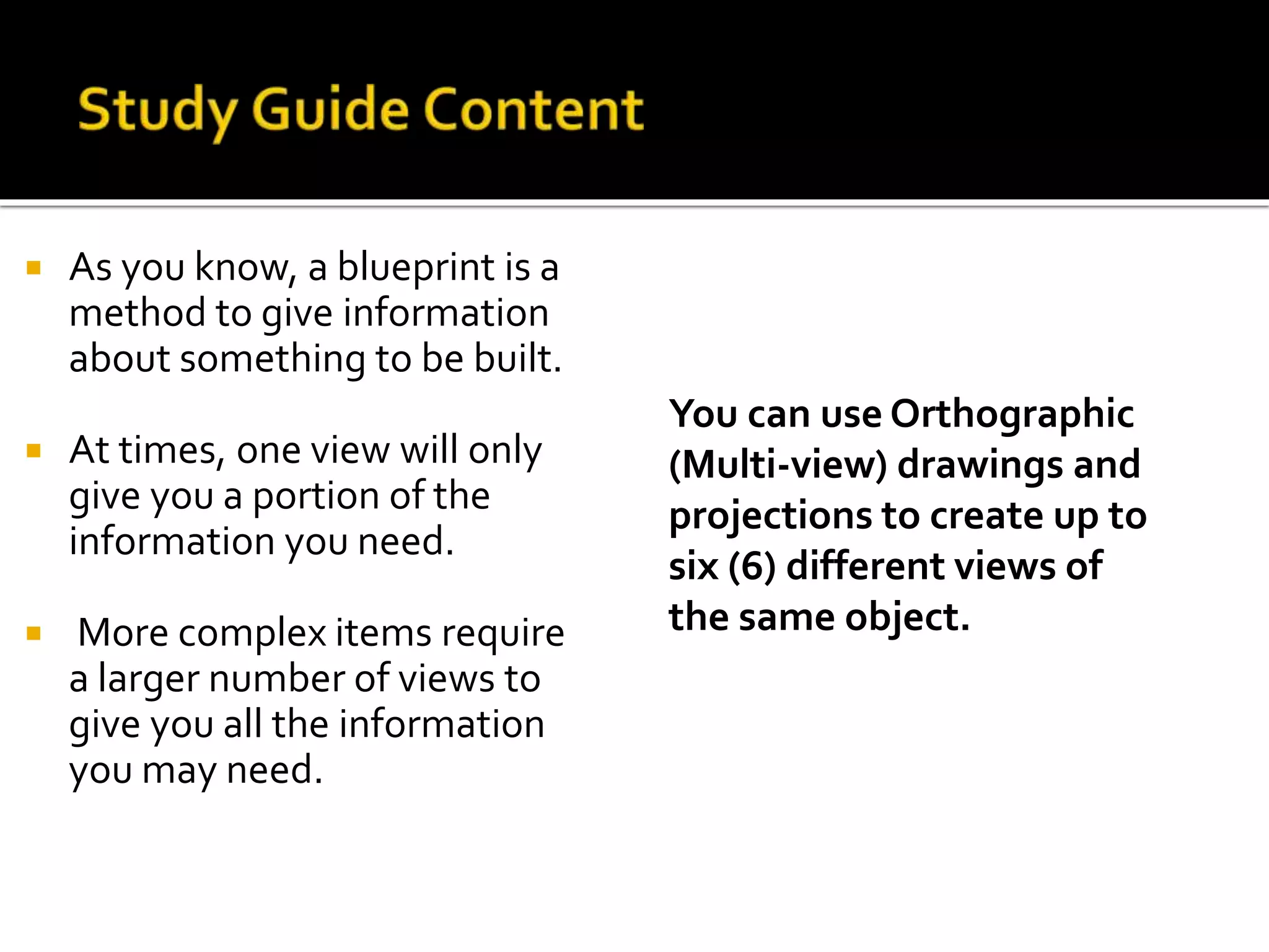 Blueprint Reading for Construction Trades | PPT