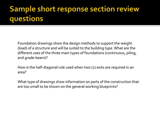 Blueprint Reading for Construction Trades | PPT